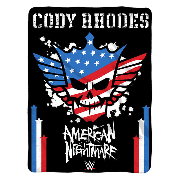 WWE Cody Rhodes American Nightmare 60” x 80” Raschel Plush Blanket ...